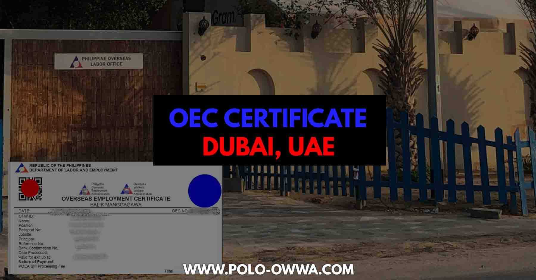 How To Apply OEC Certificate In Dubai UAE 2022 How To Apply OEC Certificate In Dubai UAE 2022