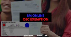 BM Online OEC Exemption Guide for OFWs | POLO-OWWA