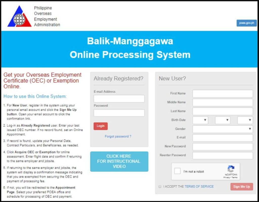 BM Online OEC Exemption Guide for OFWs | POLO-OWWA