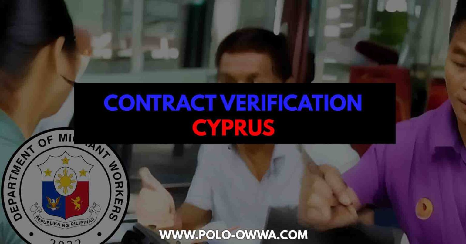 Individual Contract Verification in Cyprus | POLO-OWWA