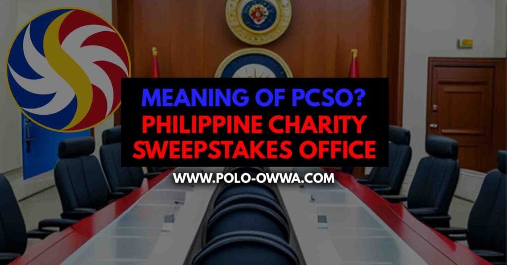 What is the Meaning of PCSO - Philippine Charity Sweepstakes Office ...